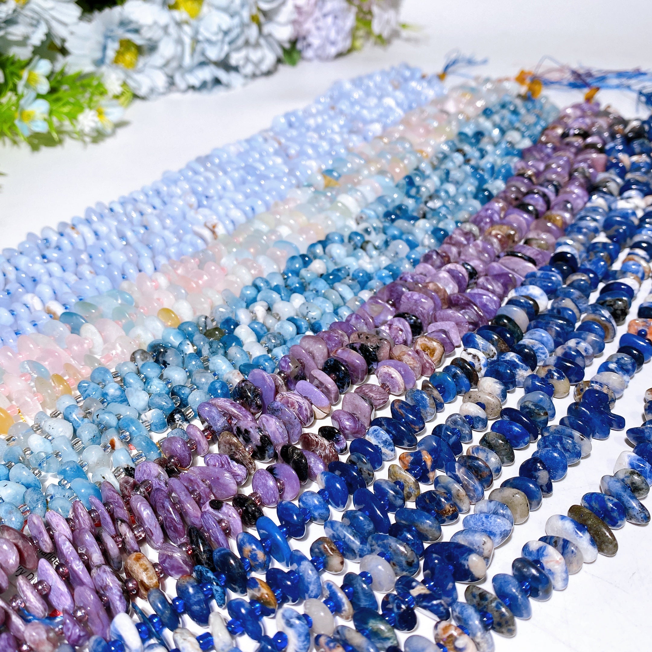 8-10mm Crystal Chips String for Jewelry DIY Crystal Healing Bulk Whole