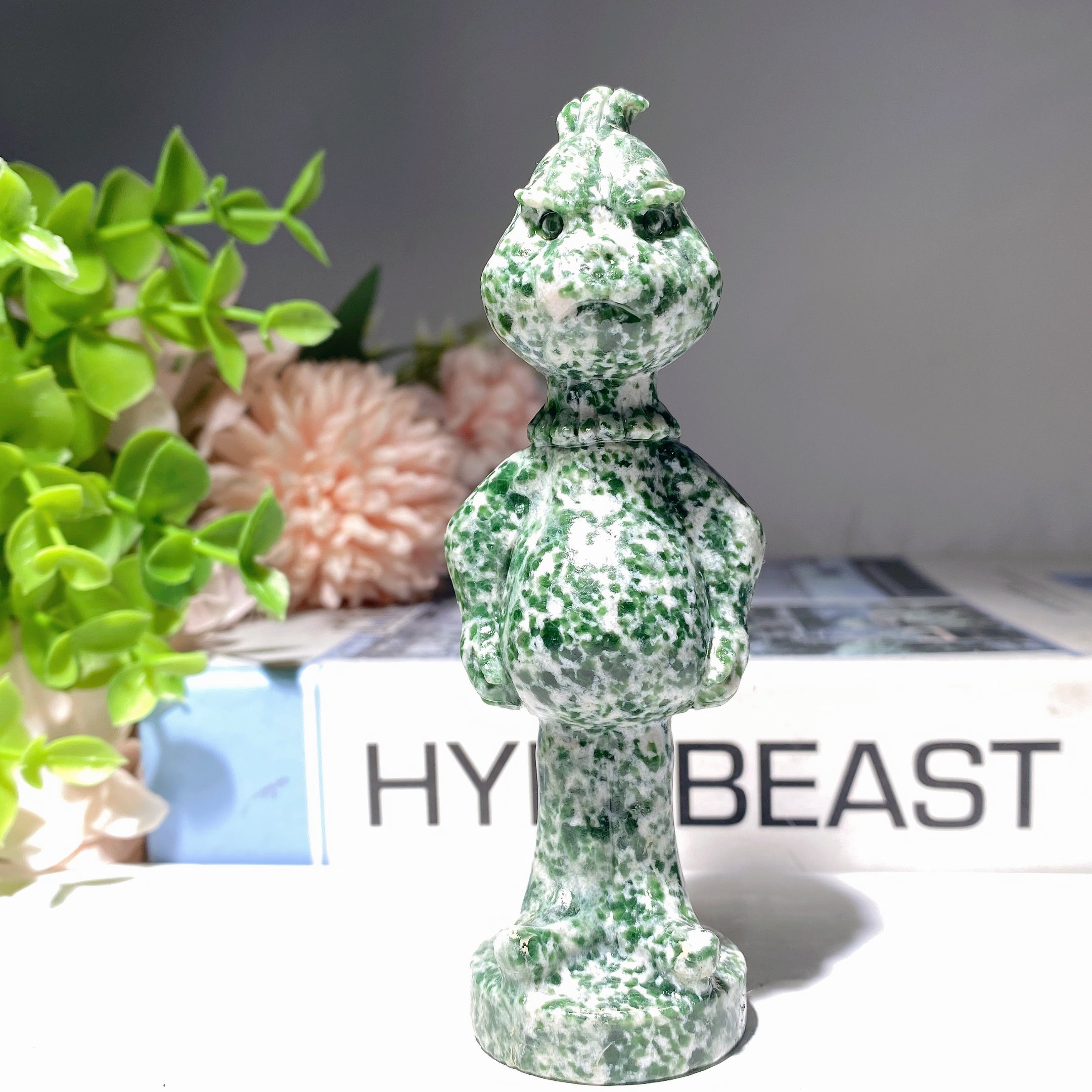 4.2" Mixed Crystal Grinch Carvings Crystal Healing Bulk Wholesale