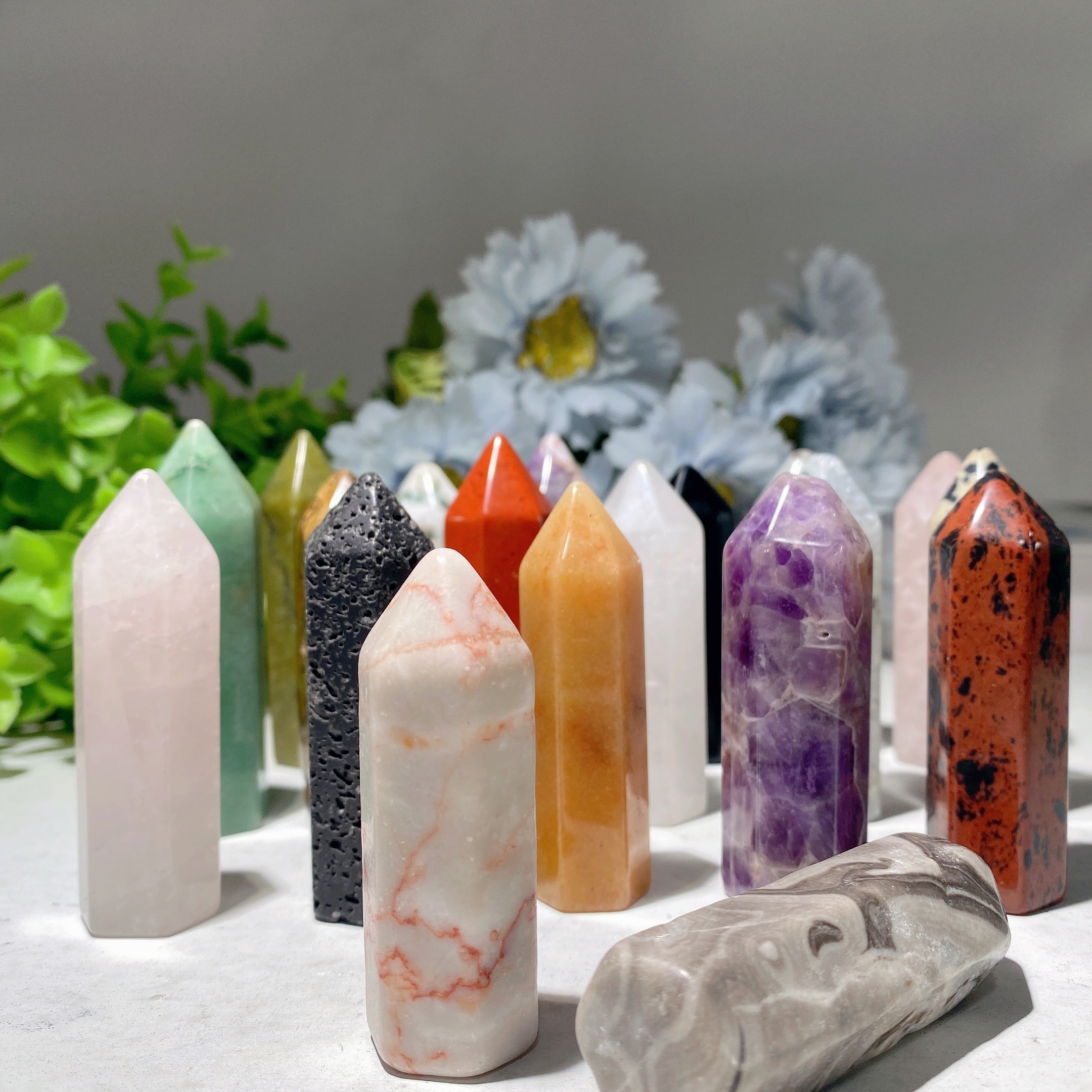 2.1"-2.5" Mixed Crystal Points Bag Crystal Healing Bulk Wholesale