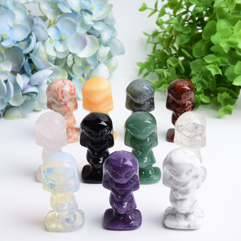 2.5" Mixed Crystal Sally Carving Crystal Healing Bulk Wholesale