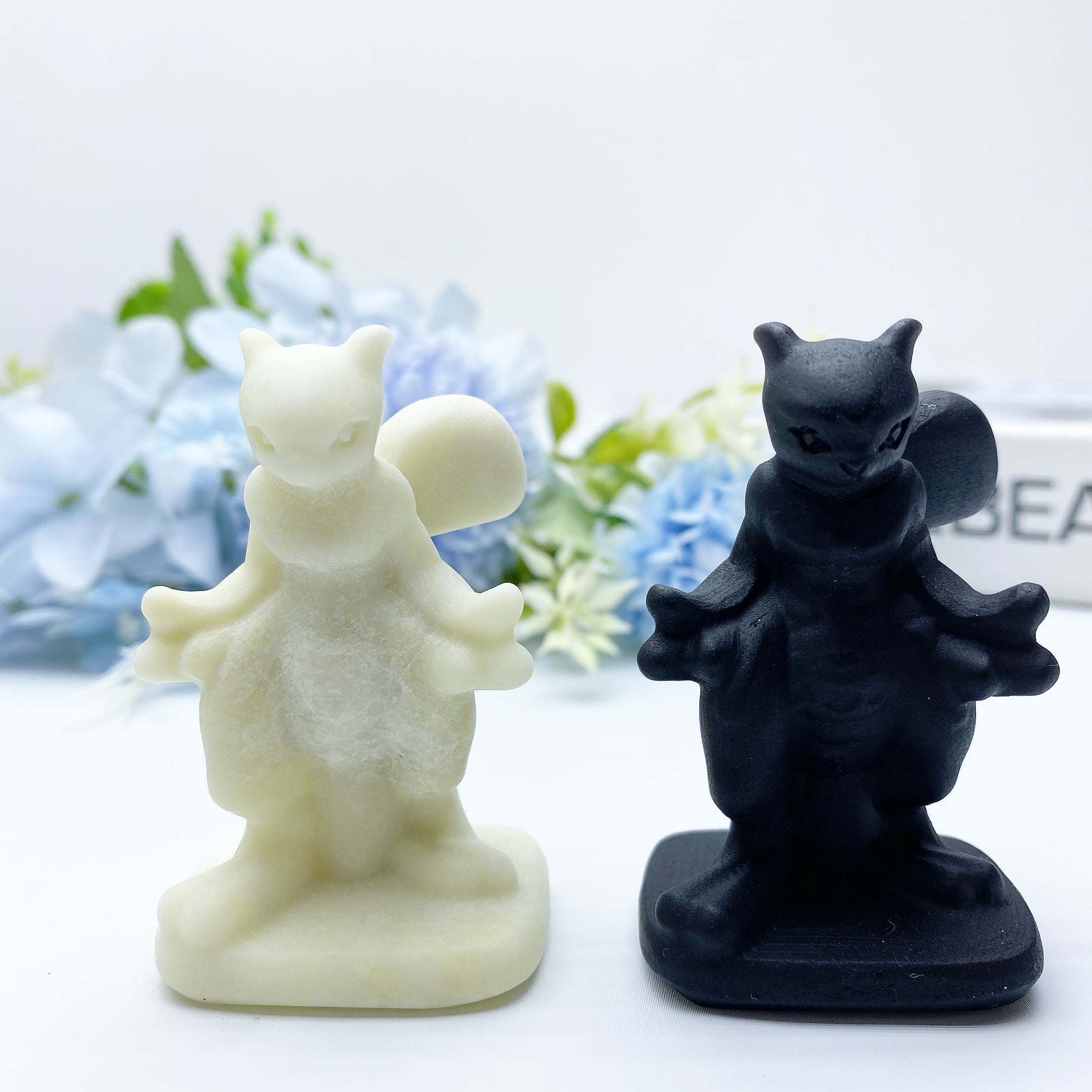 2.5" Mewtwo Pokemon Crystal Carvings Crystal Healing Bulk Wholesale